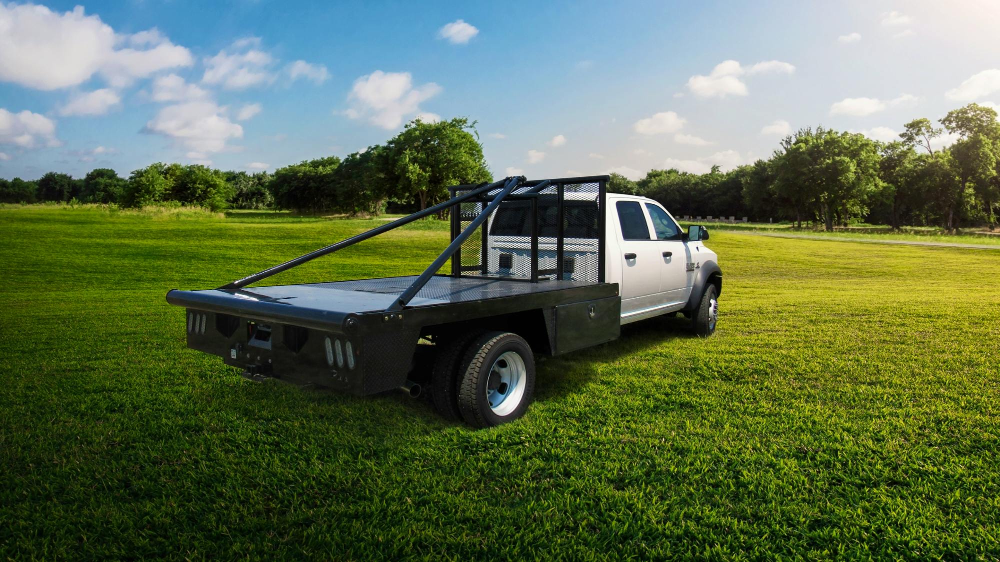Stock #25533 - CM Truck Beds 112inx97in Steel Gin Pole Body GP