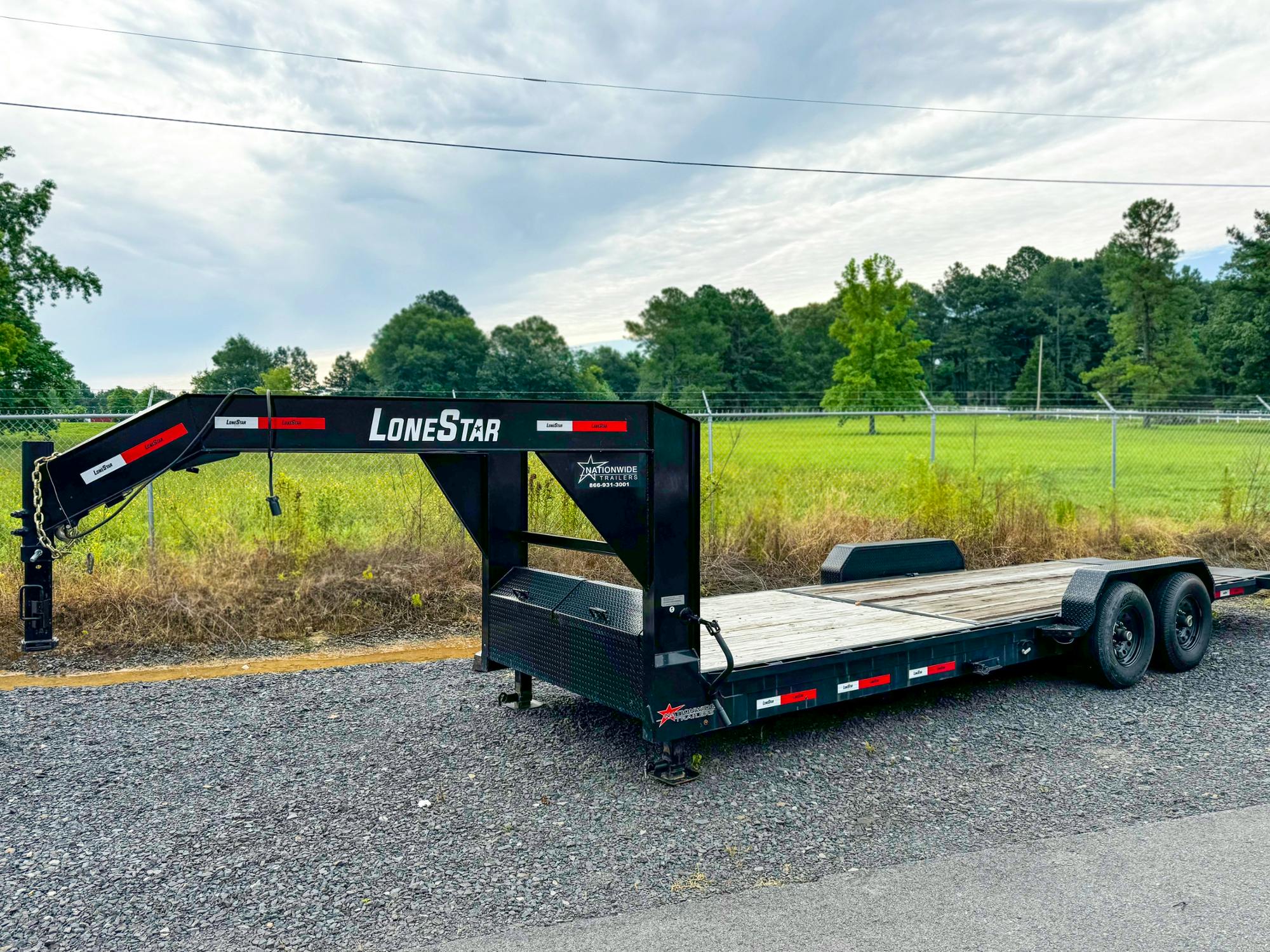 Stock #54190 - LoneStar USED 24ftx82in Gooseneck 6in Channel Equipment ...