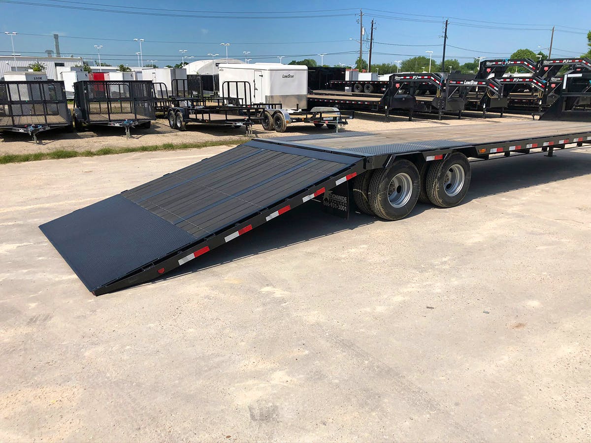 Stock #55360 - PJ Trailers 36ftx102in Gooseneck Flatbed Trailer w ...