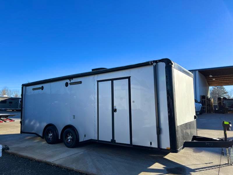 Stock #60501 - Spartan 8 5ftx24ft Enclosed Race Trailer w Rear Ramp Door CR