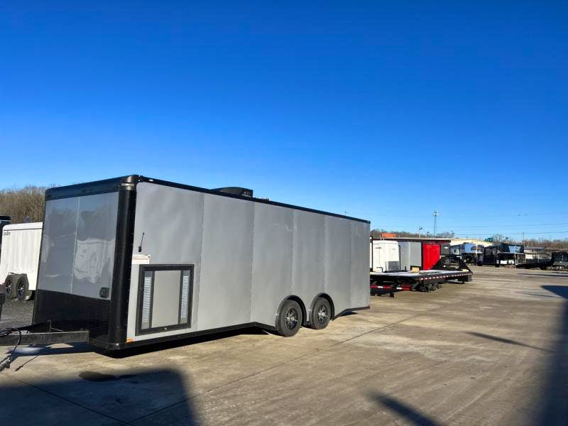 Stock #60501 - Spartan 8 5ftx24ft Enclosed Race Trailer w Rear Ramp Door CR