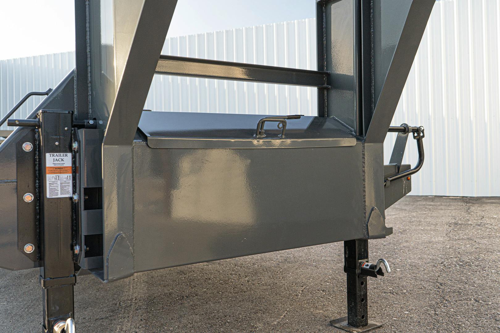 Stock #60915 - LoneStar 40ftx102in Gooseneck Lo Pro Flatbed Trailer w ...