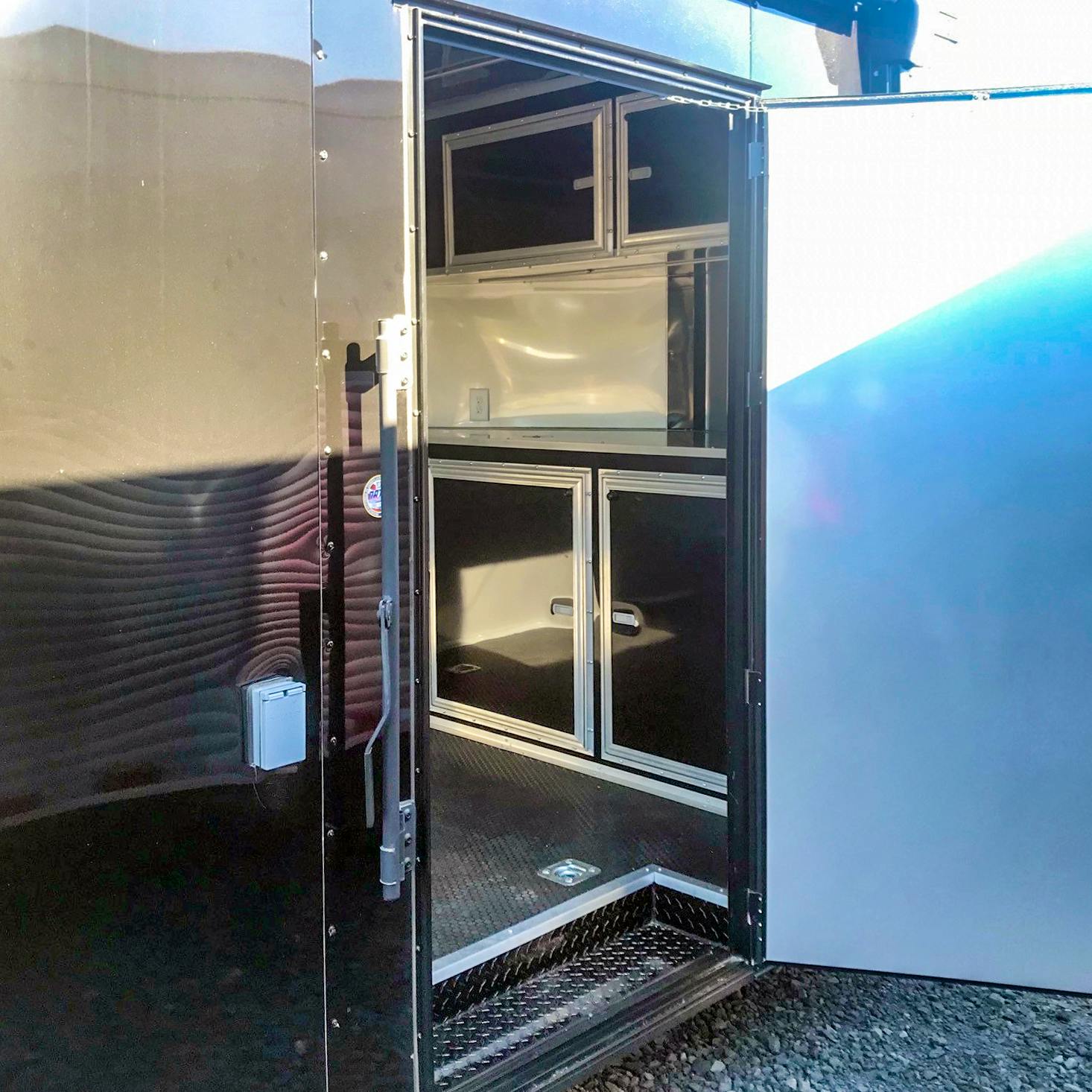 Stock #61463 - Spartan 8 5ftx24ft Enclosed Race Trailer w Rear Ramp Door CR