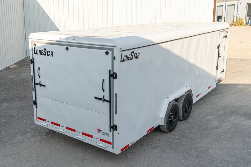 Stock #63064 - LoneStar 7 10ftx24ft 14k Steel Enclosed Cargo Trailer w ...