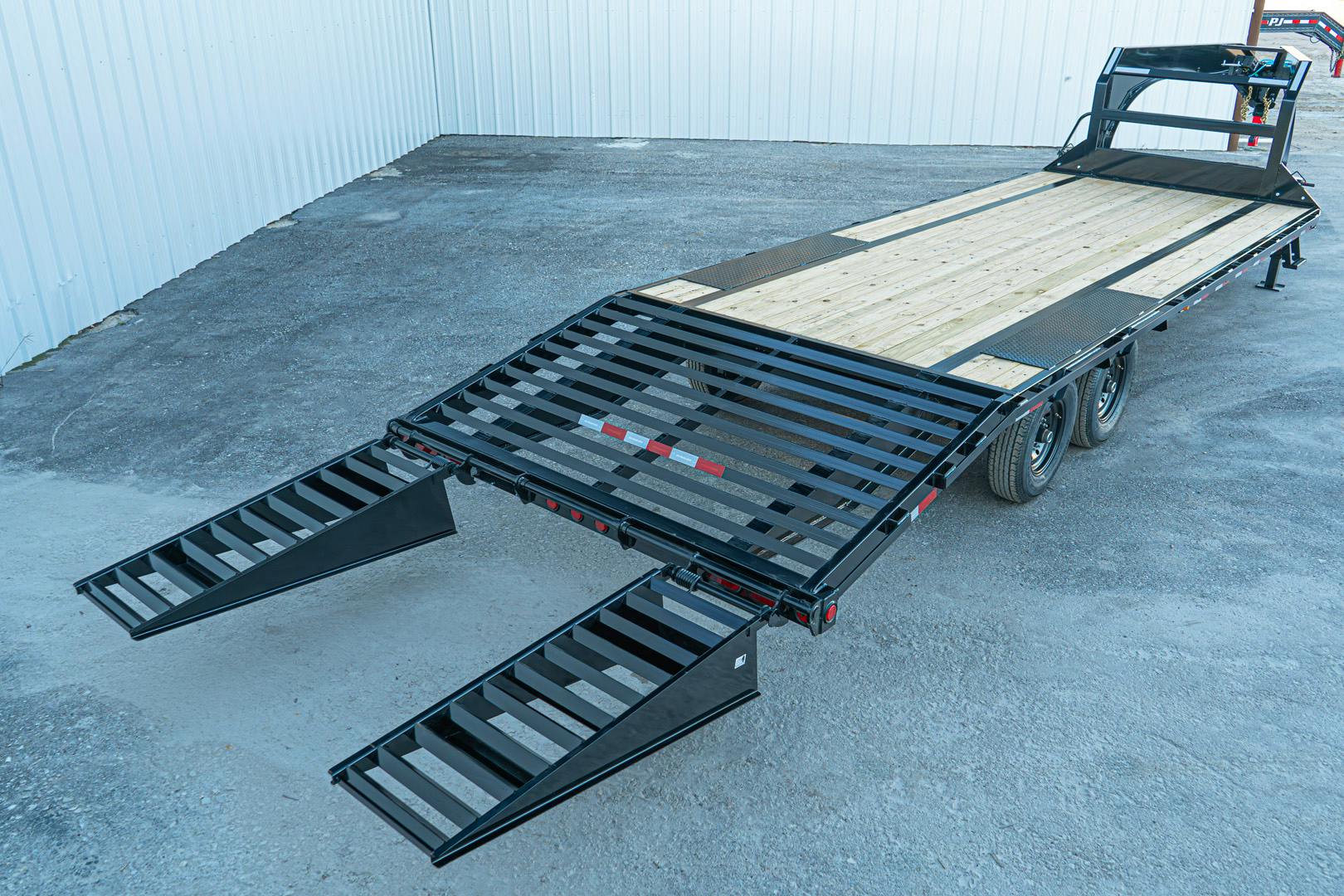 Stock #65394 - PJ Trailers 25ftx102in Gooseneck Low Pro Flatbed Trailer ...