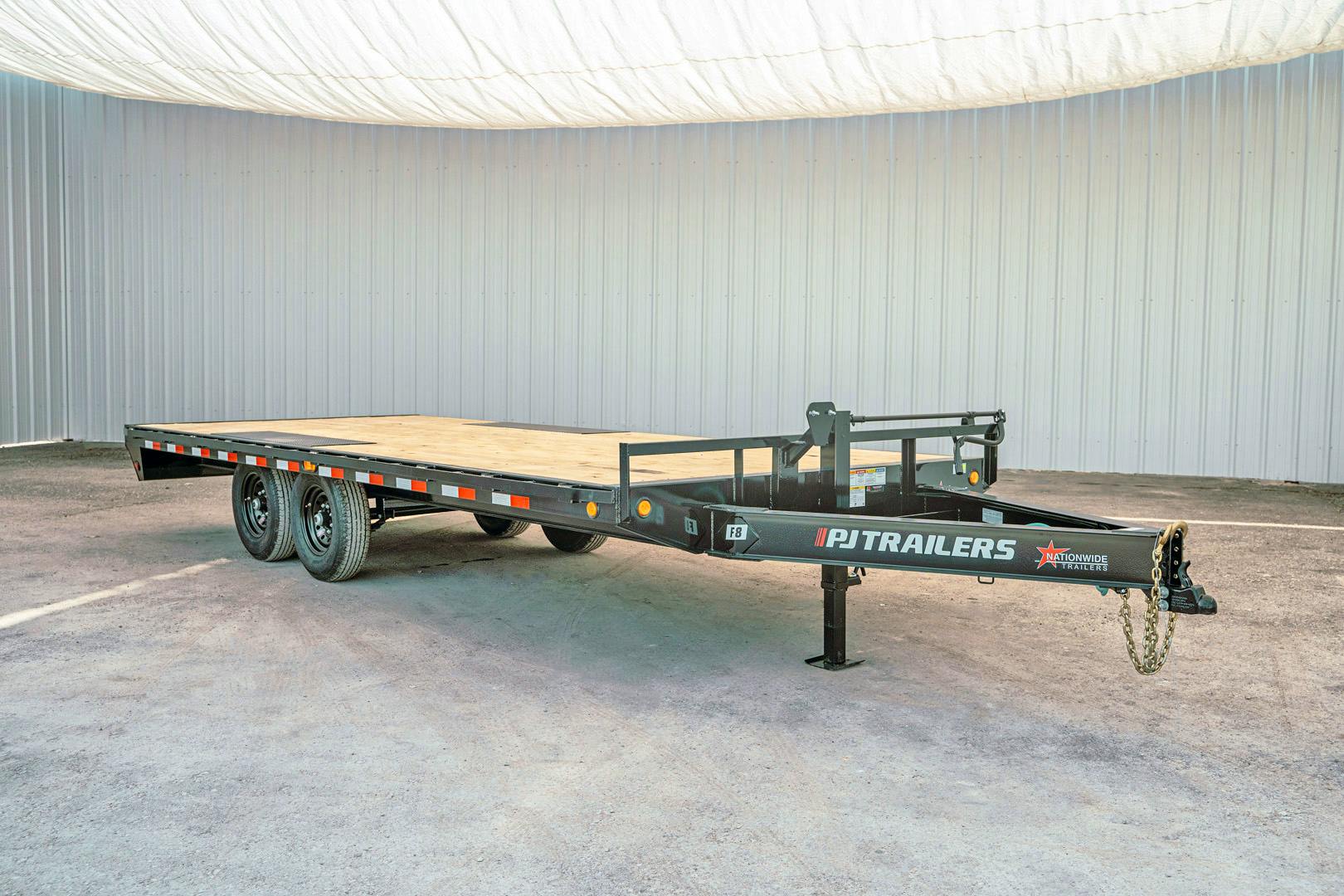 Stock #66203 - PJ Trailers 16ftx102in 8in I Beam Deckover Flatbed ...