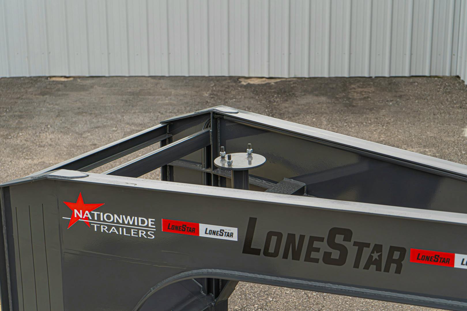 Stock #66939 - LoneStar 40ftx102in Gooseneck Lo Pro Flatbed Trailer w ...