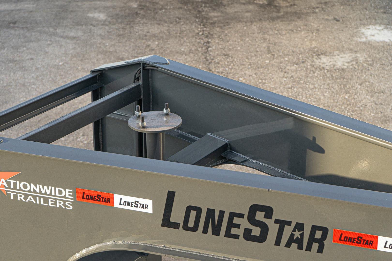 Stock #66982 - LoneStar 40ftx102in Gooseneck Lo Pro Flatbed Trailer w ...