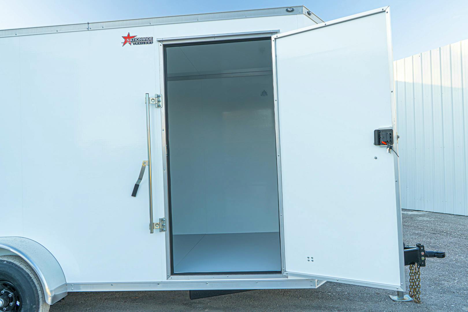 Stock #68070 - CellTech 7ftx16ft All Steel Enclosed Cargo Trailer w ...