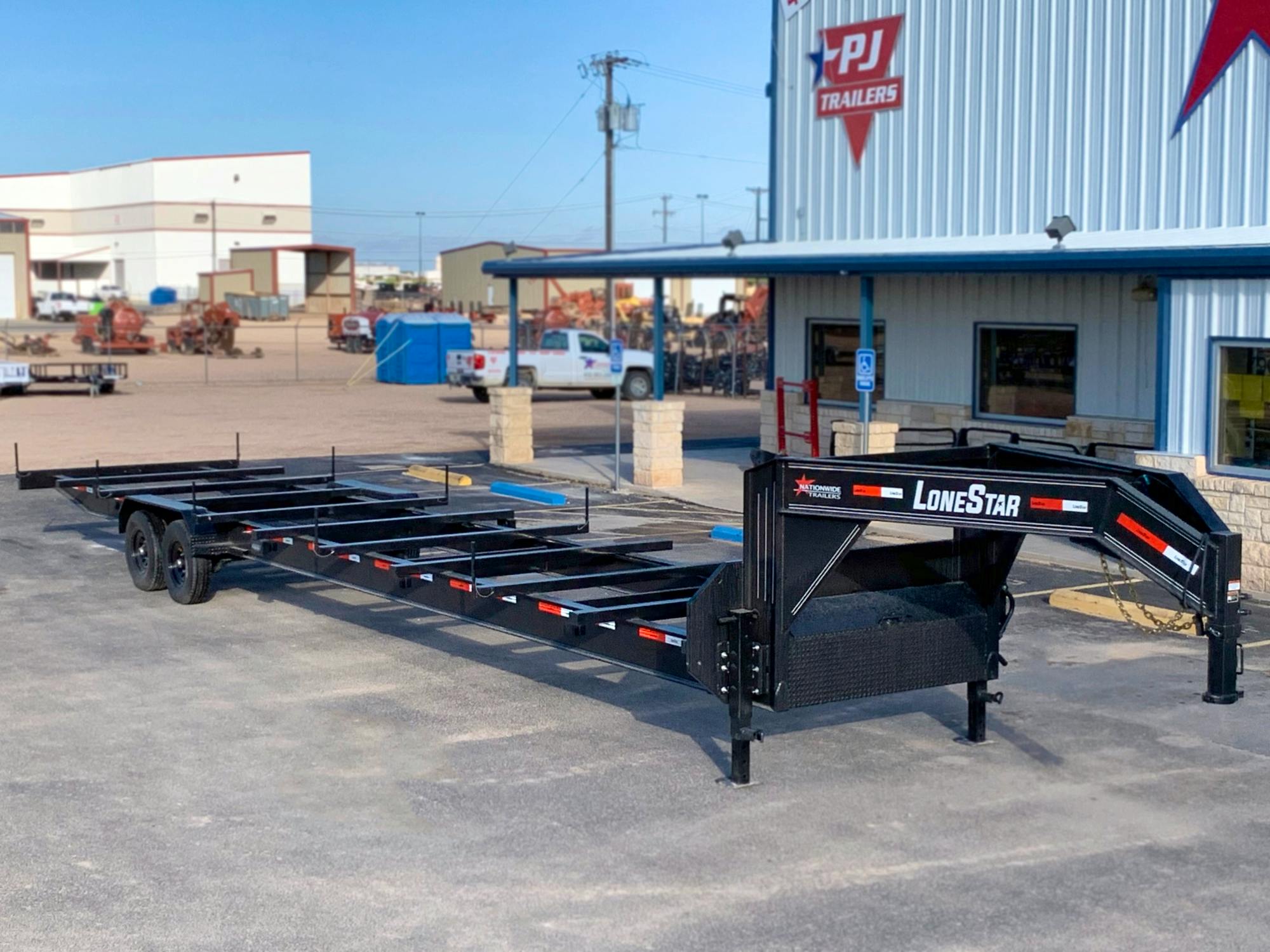 LoneStar 40ftx96in Gooseneck Pipe Hauler Trailer w Singles SP