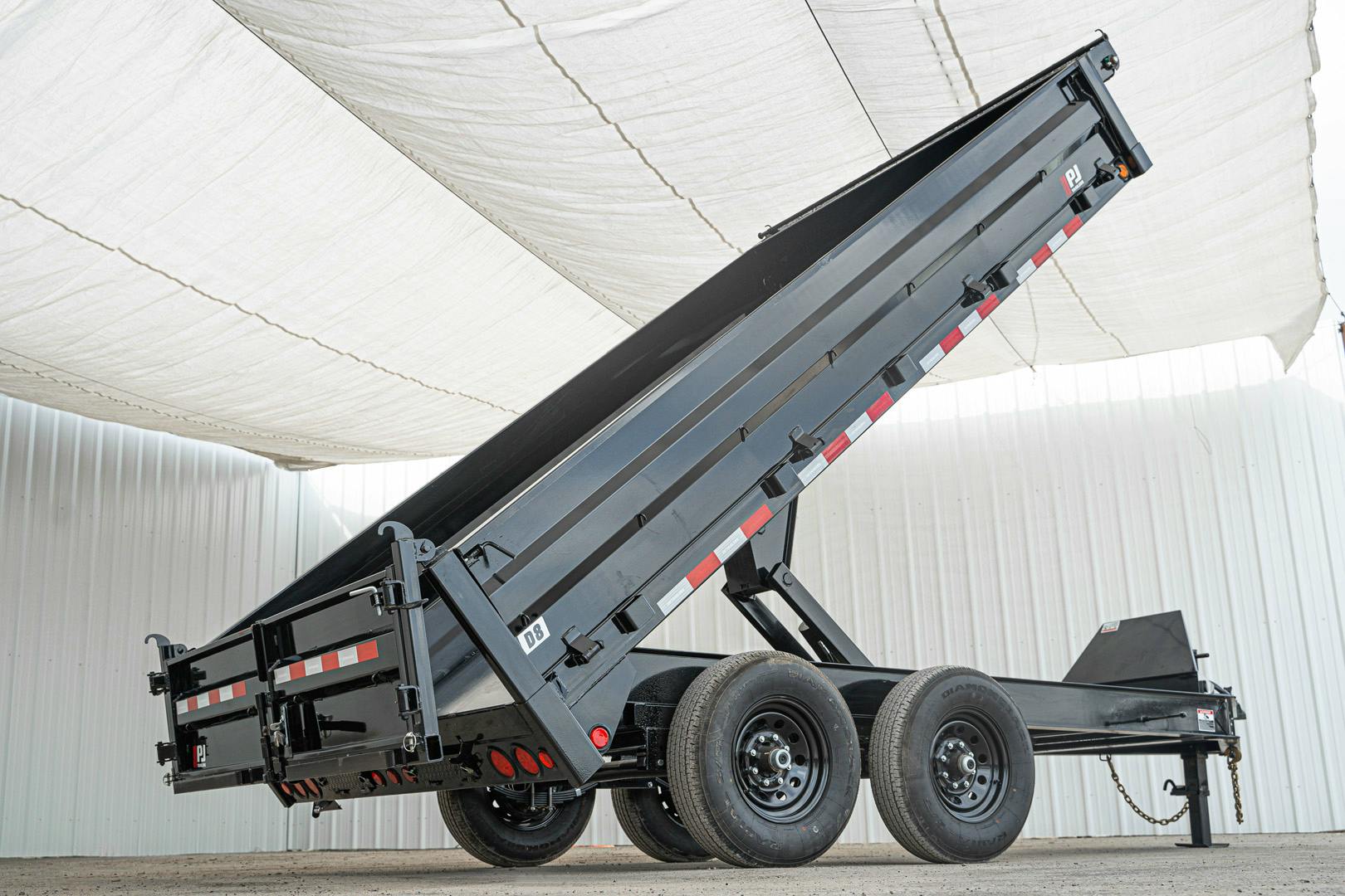 Stock #69016 - PJ Trailers 14ftx96in Deckover Dump Trailer w 19in Fold ...