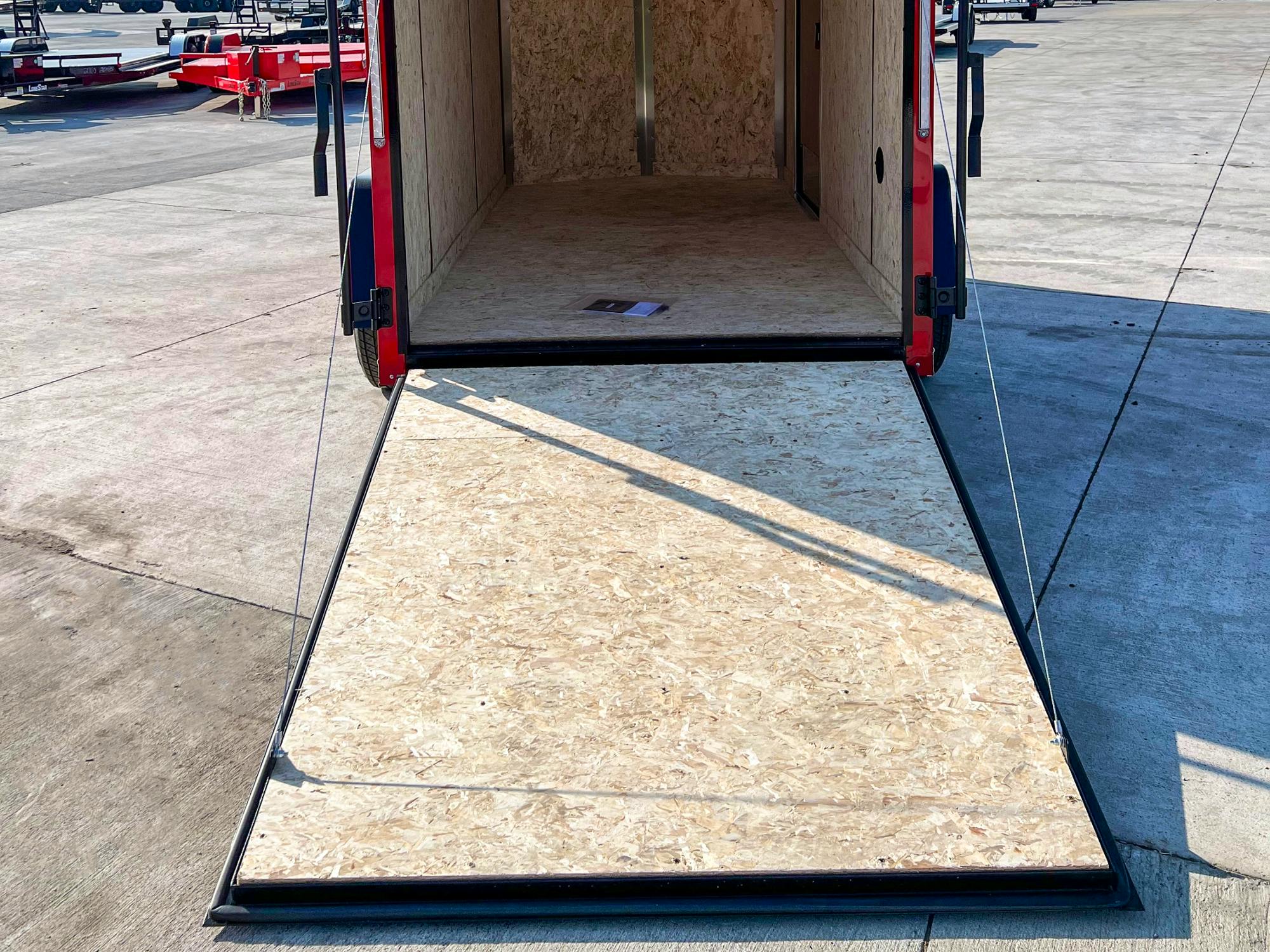 Stock #70610 - Compass 5ftx10ft Enclosed Cargo Trailer w Rear Ramp Door C1