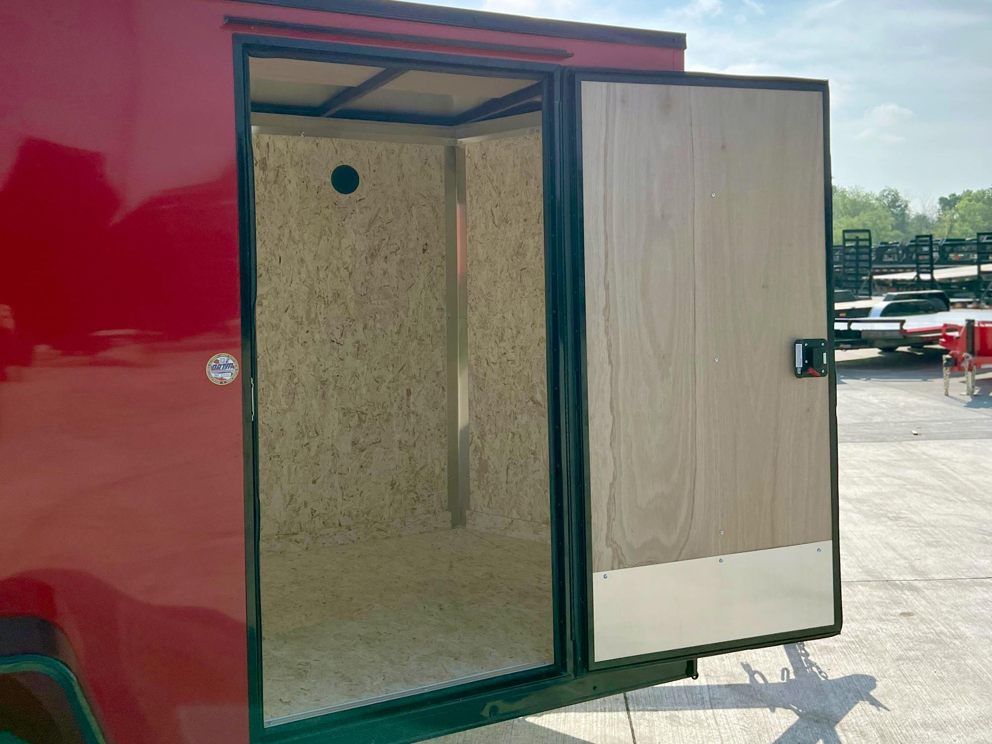 Stock #70610 - Compass 5ftx10ft Enclosed Cargo Trailer w Rear Ramp Door C1