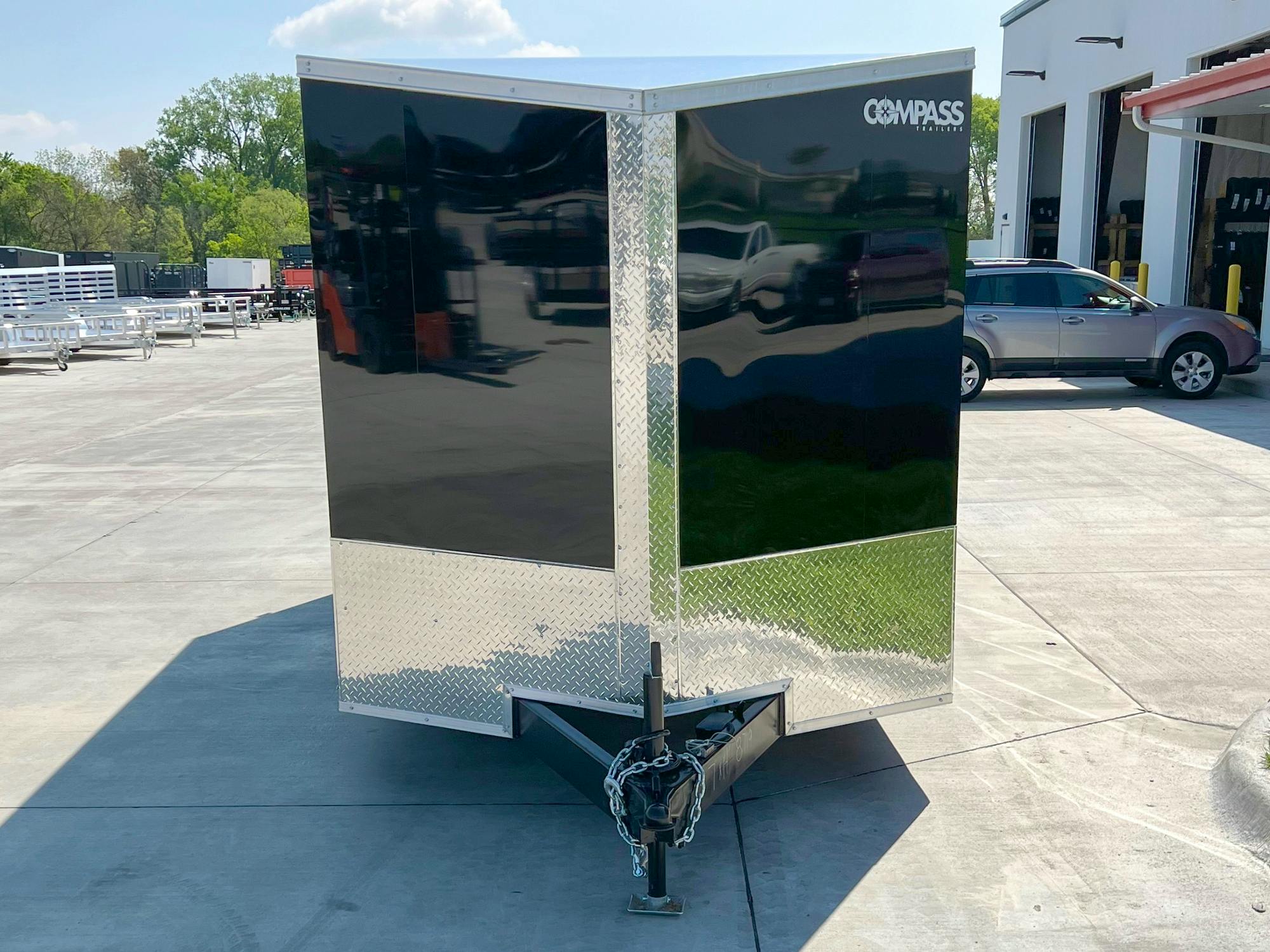 Stock #70614 - Compass 7ftx14ft Enclosed Cargo Trailer w Rear Ramp Door C2