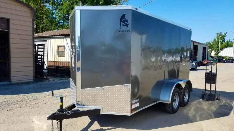 Stock #71305 - Spartan Remolque de carga cerrado de 6 pies x 12 pies ...