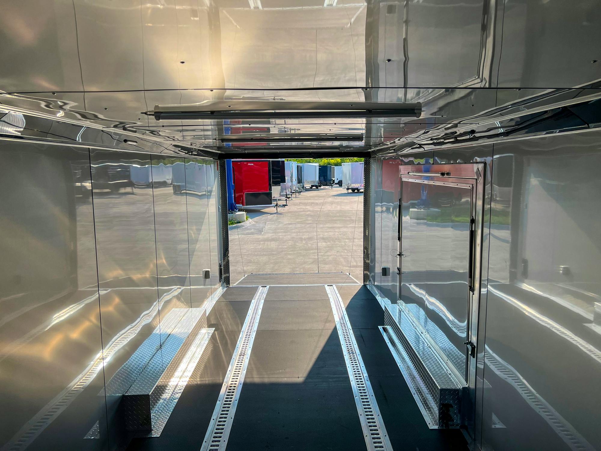 Stock #73123 - Legend 8ftx26ft Race Trailer w Rear Ramp Door