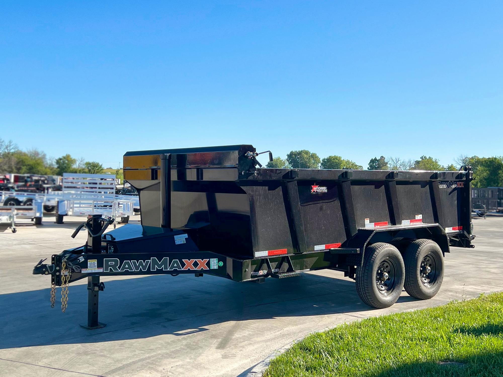 Stock #73889 - RawMaxx 14ftx83in LPX Telescopic Dump Trailer LPX