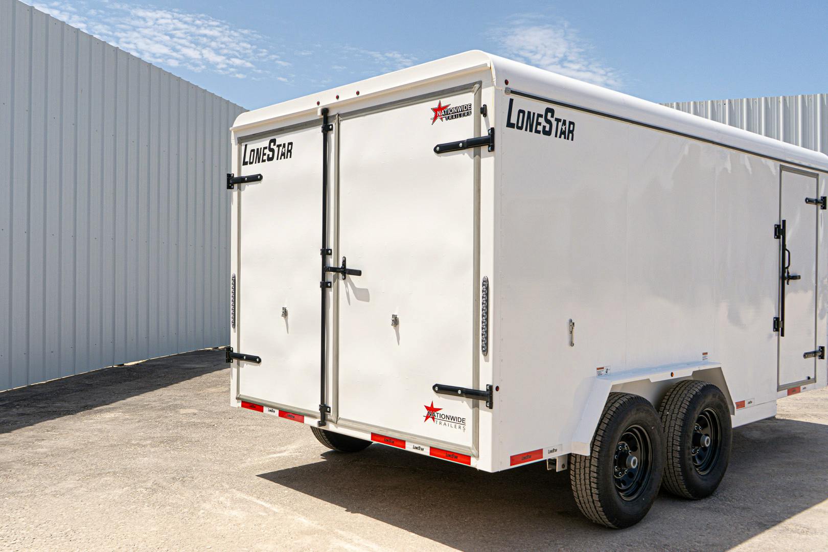 Stock #75941 - LoneStar 7 10ftx16ft 14k Steel Enclosed Cargo Trailer w ...