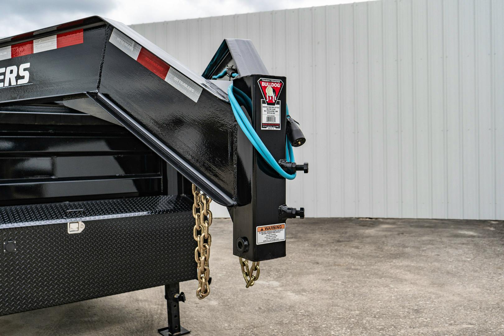 Stock #77804 - PJ Trailers 14ftx83in 18k GN Low Pro Dump Trailer w 4ft ...