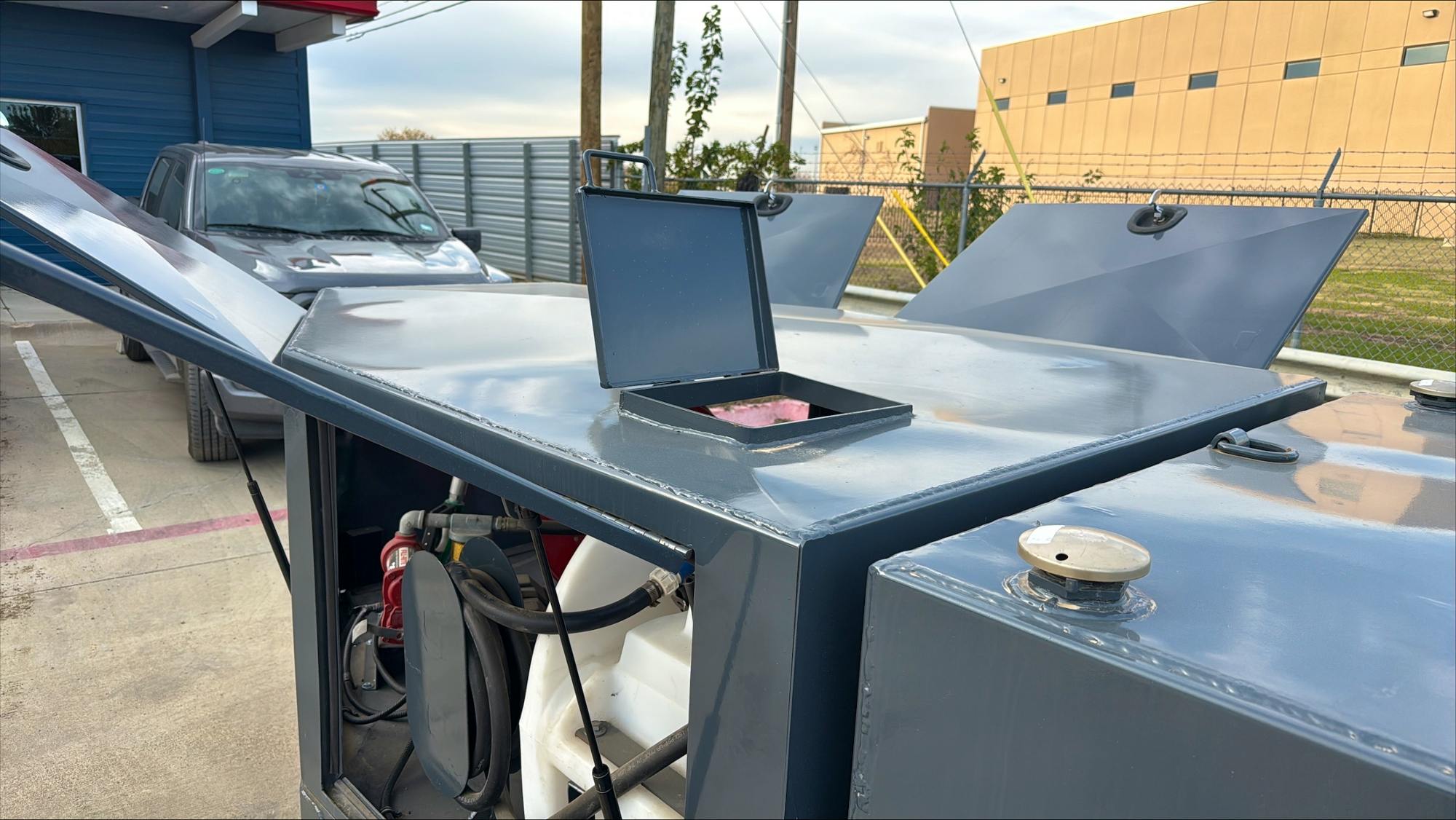 AT Trailers 16'X60" 750 Gallon Fuel Tank / 75 Gallon Def Tank Trailer ...