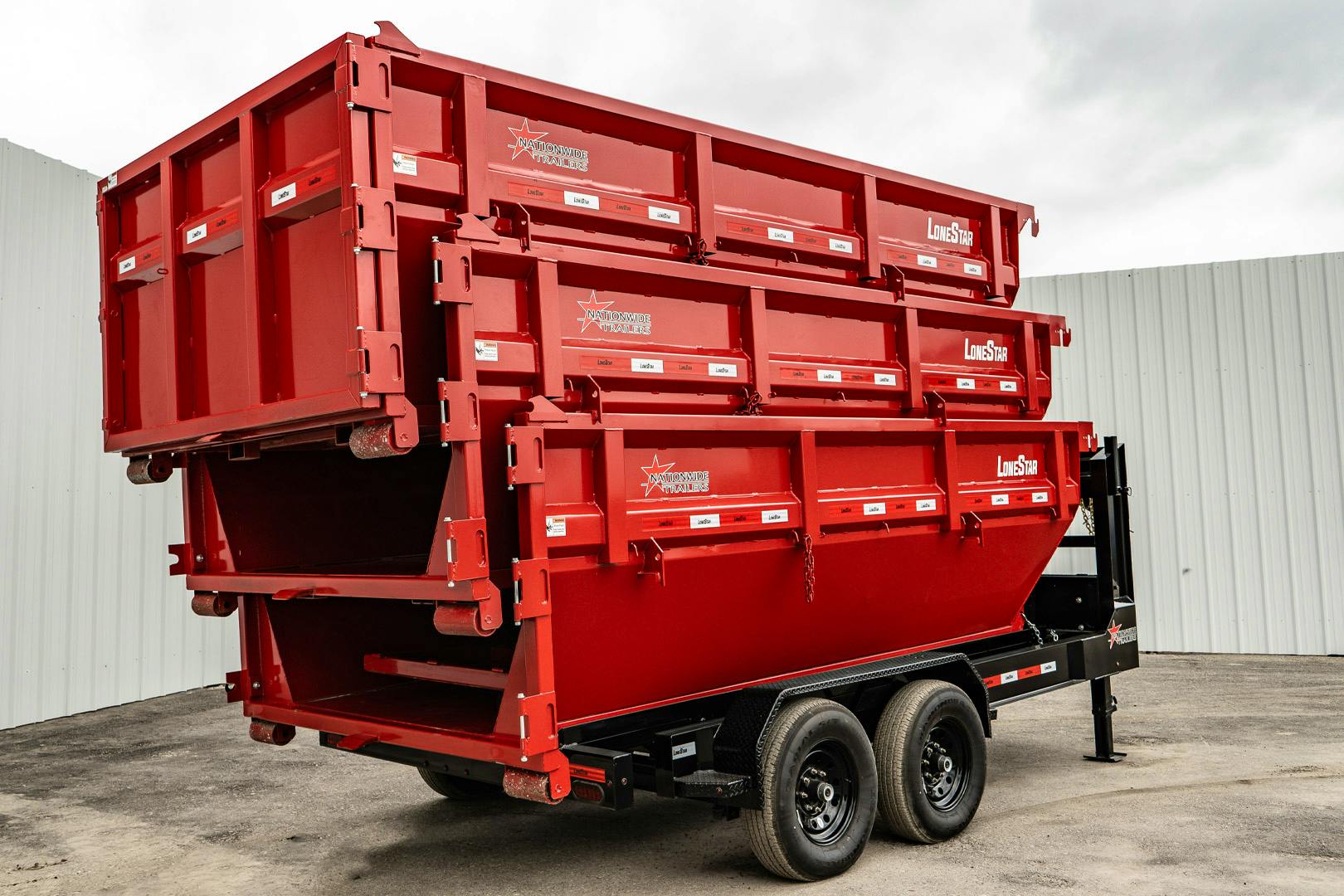 LoneStar 14ft 14YD Steel Dumpster Bin w 4ft Sides